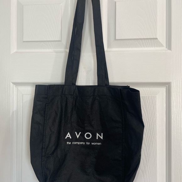 Avon | Bags | Vintage Avon Cosmetics Representative Black Tote Brochure ...